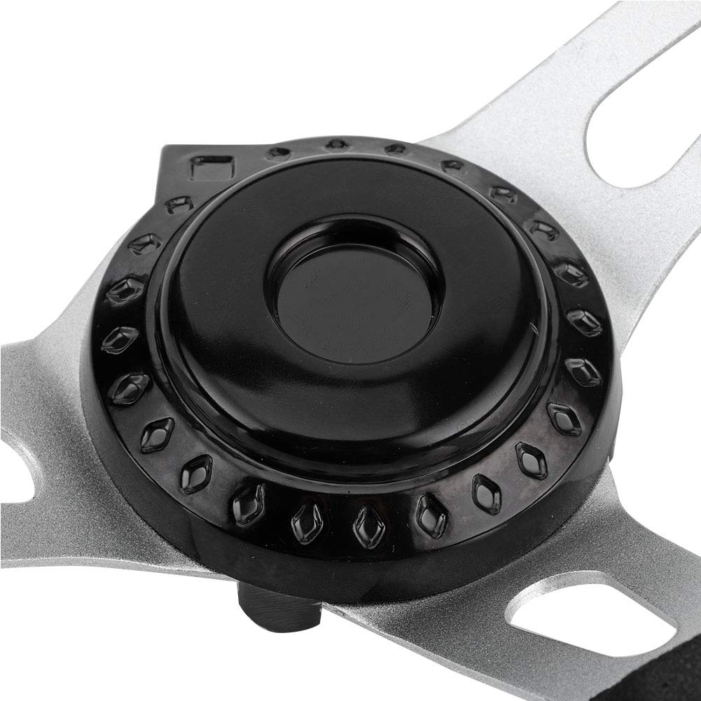 Acouto 270mm -Kart Steering Wheel with, Steering Wheel for -Kart Racing Cart Accessory