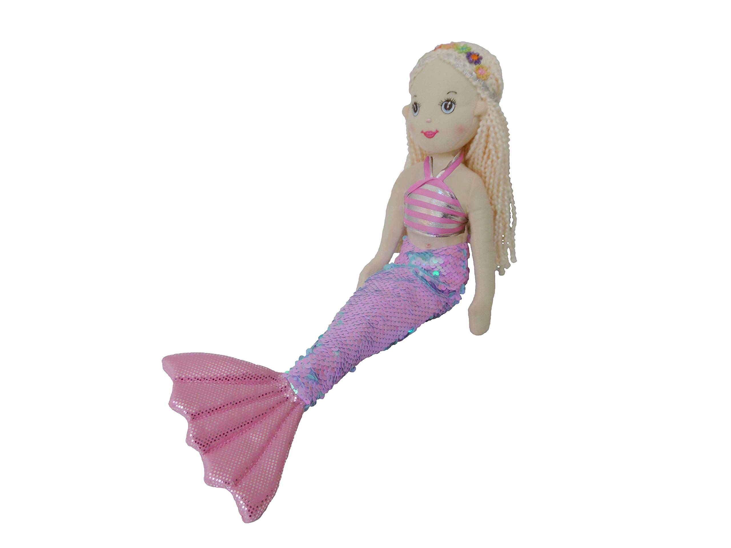 Mermaid Doll Pink Sequins Color | Mermaid Plush | Soft Toy Premium Quality | 18''