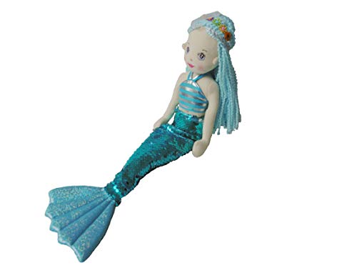 JUSTSWAG Mermaid Doll Light Blue Sequins Color | Mermaid Plush | Soft Toy Premium Quality | 18''