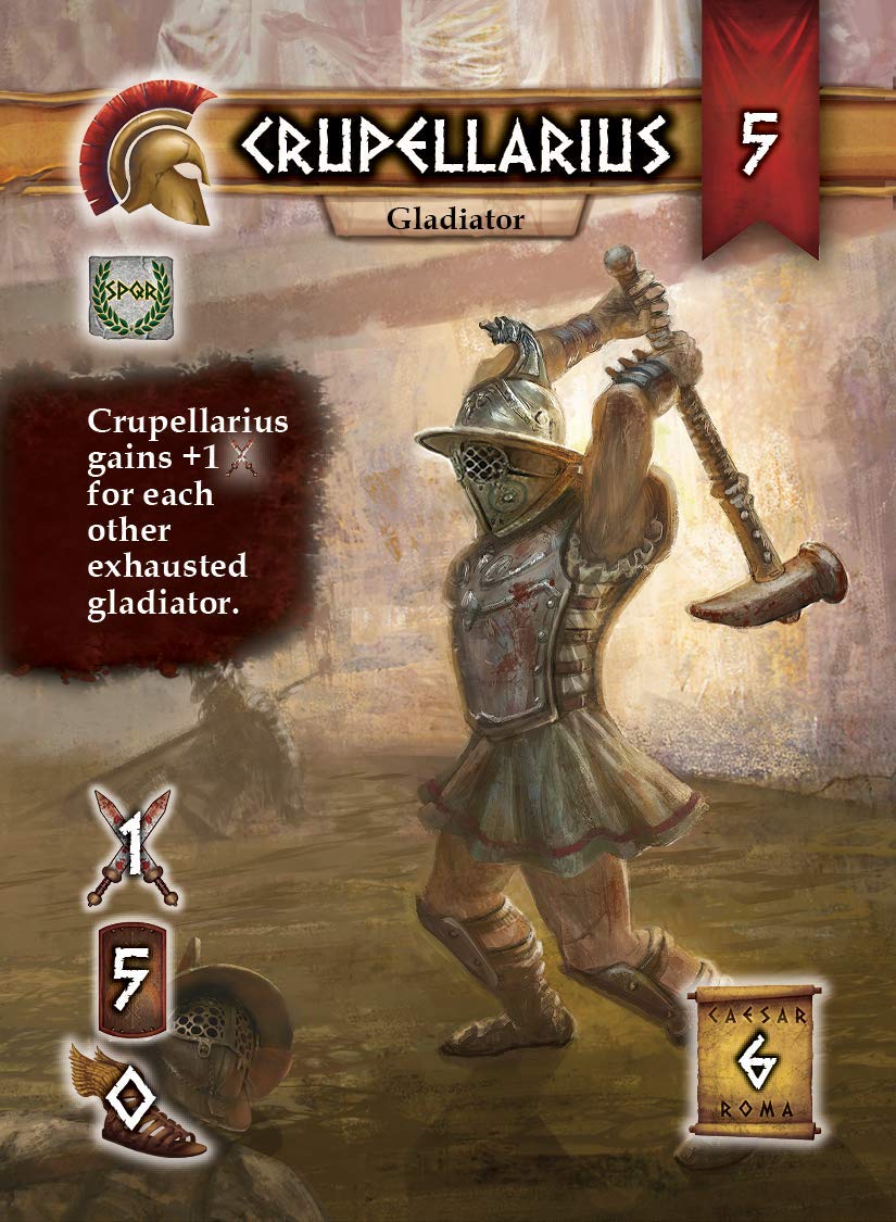 Spielcraft Games for Glory: The Game of Gladiatorial Combat and Deck Building