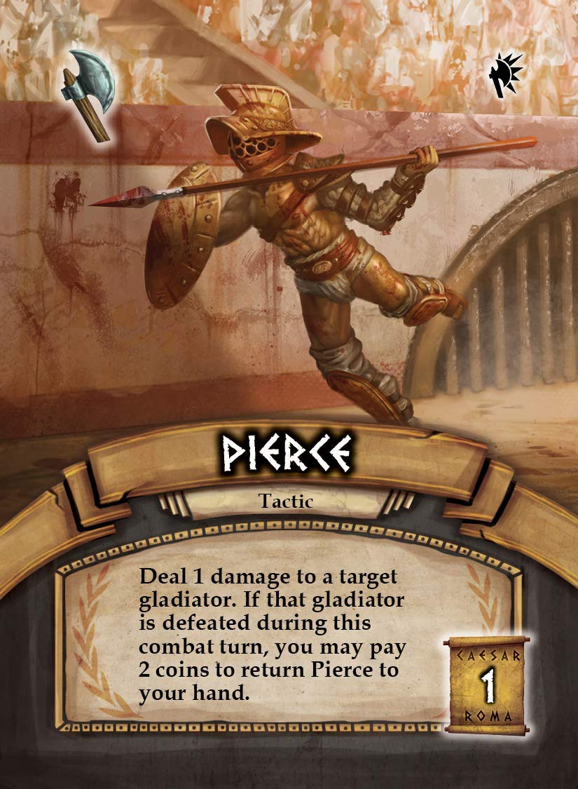 Spielcraft Games for Glory: The Game of Gladiatorial Combat and Deck Building