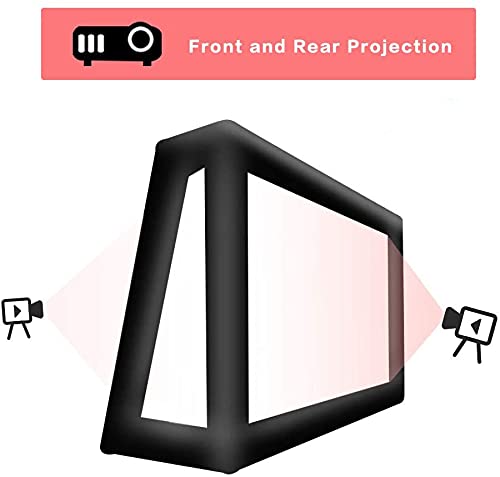 28 ft Inflatable Movie Screen Outdoor Incl Blower - Front and Rear Projection - Portable Blow Up Projector Screen for School, Churches, Grand Parties, Backyard Pool Fun