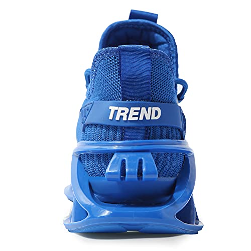kokib Men's Running Sports Walking Shoes Mesh Lightweight Breathable Athletic Jogging Fashion Sneakers Blue