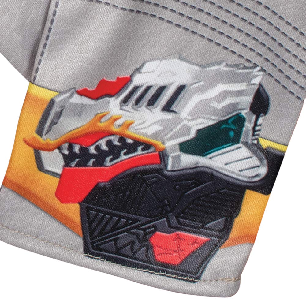 Red Ranger Gloves for Kids, Official Power Rangers Dino Fury Costume Accessories, Child Size