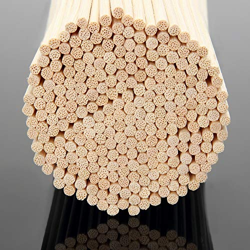 T&C 120PCS Reed Diffuser Sticks,10 Inch Natural Rattan Wood Sticks,Diffuser Refills,Essential Oil Aroma Diffuser Replacements Sticks for Home,Office (Natural Color)