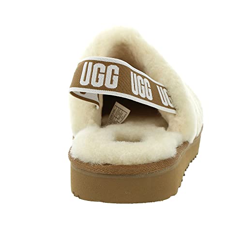 UGG Girls K Fluff Yeah Clog Slipper, Natural, 2 Little Kid