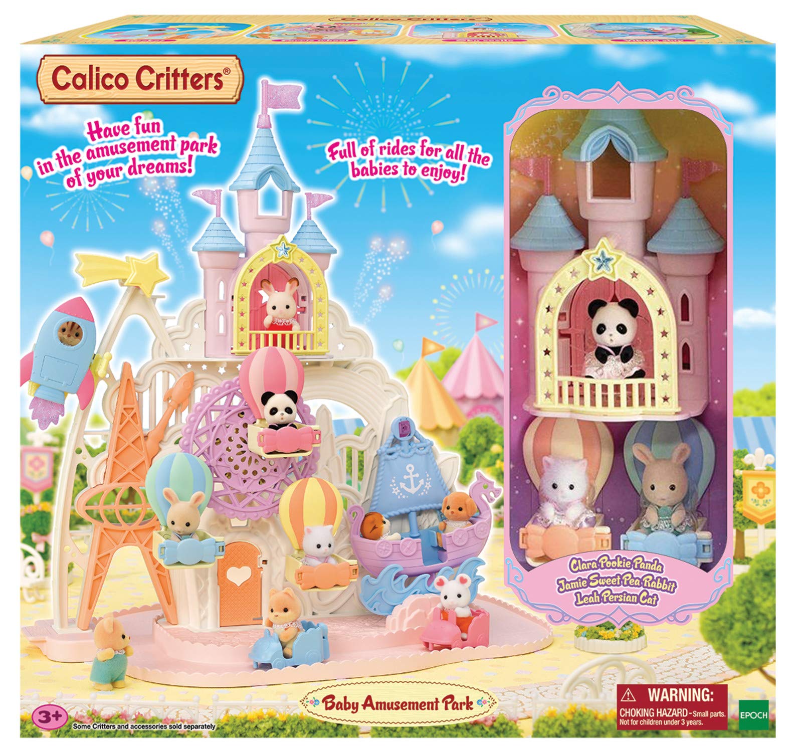 Calico Critters: Baby Amusement Park Playset - Castle Theme for Kids Aged 3 to 11