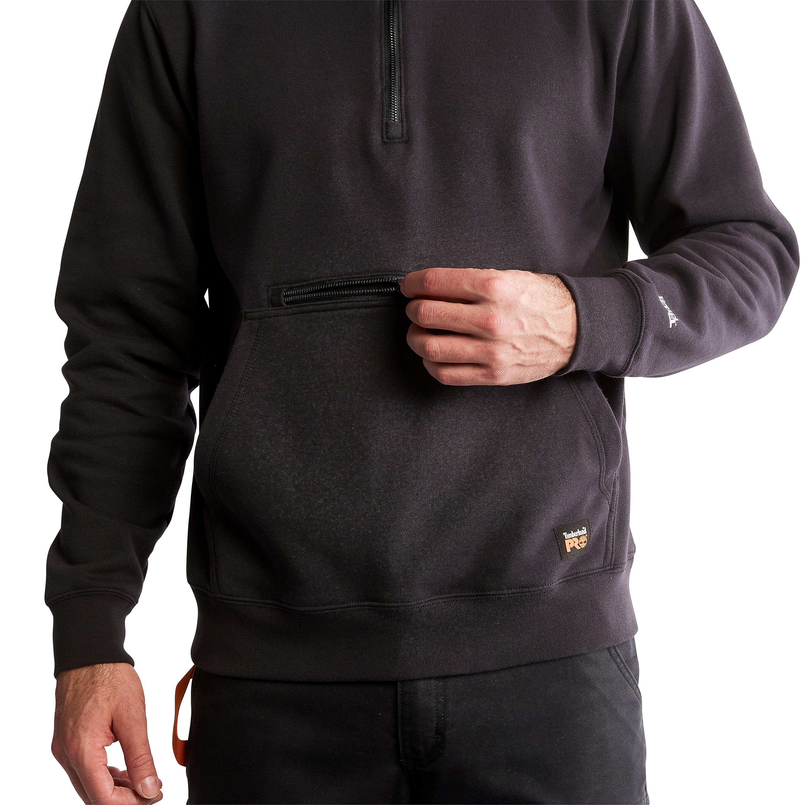 Timberland PRO mens Honcho Hd Pullover Hooded Sweatshirt, Black, Large US
