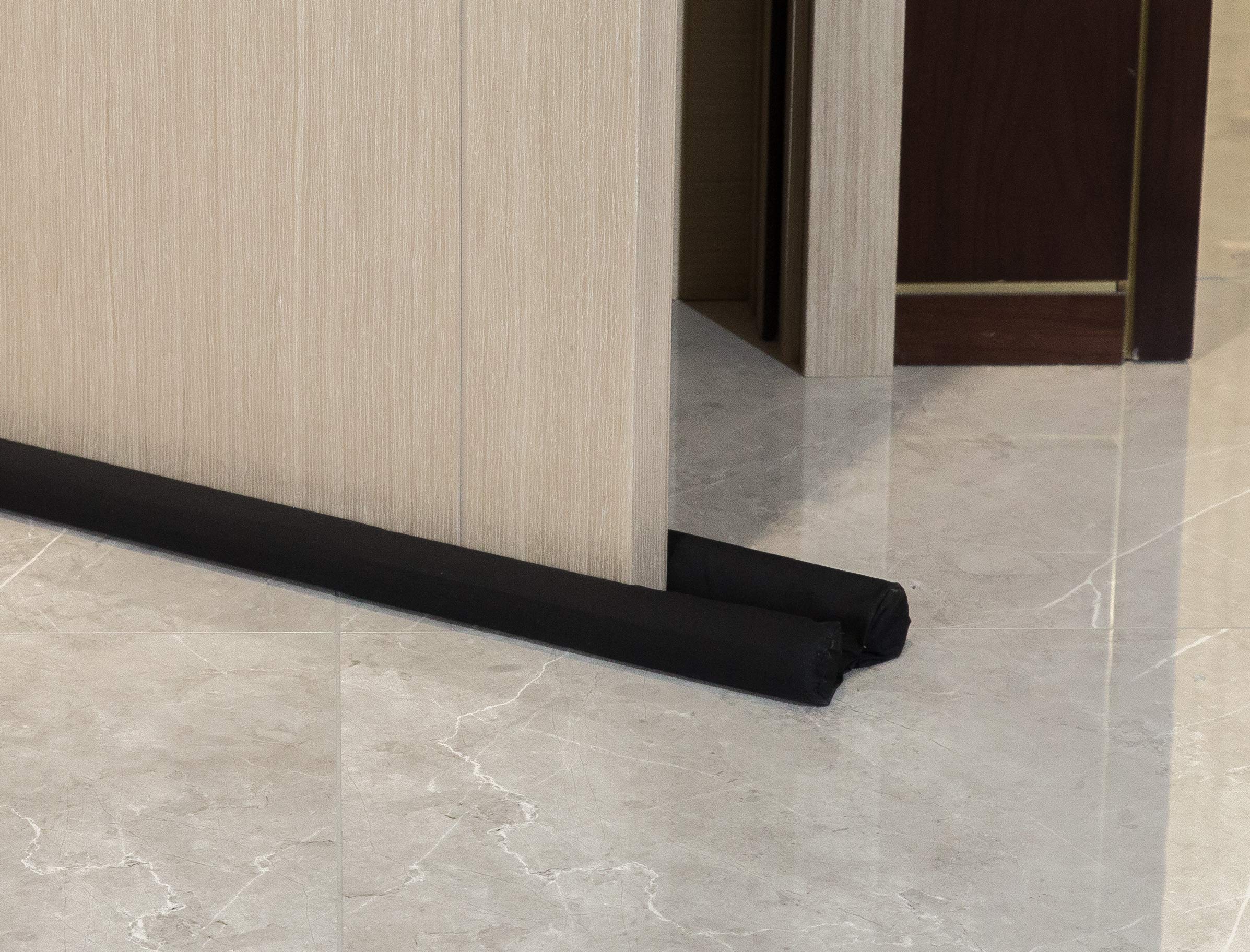 Febos Door Noise Blocker - 36 inches Grey Door Draft Stopper- Door Silencer Sound Proof Door Draft Guard