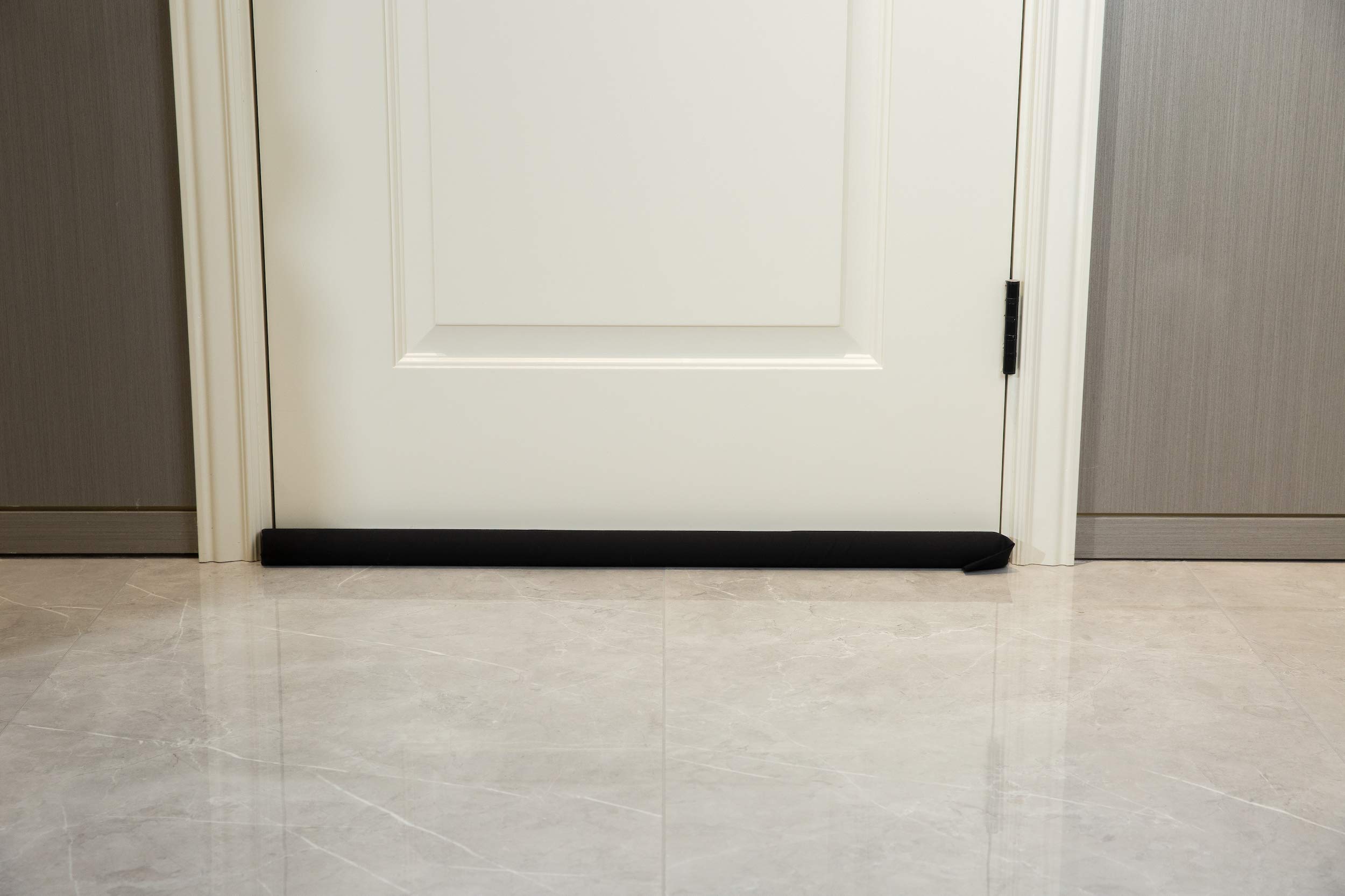 Febos Door Noise Blocker - 36 inches Grey Door Draft Stopper- Door Silencer Sound Proof Door Draft Guard