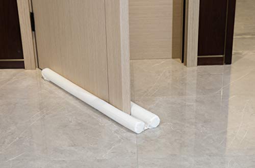 Febos Door Noise Blocker - 36 inches Grey Door Draft Stopper- Door Silencer Sound Proof Door Draft Guard