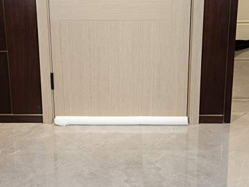 Febos Door Noise Blocker - 36 inches Grey Door Draft Stopper- Door Silencer Sound Proof Door Draft Guard