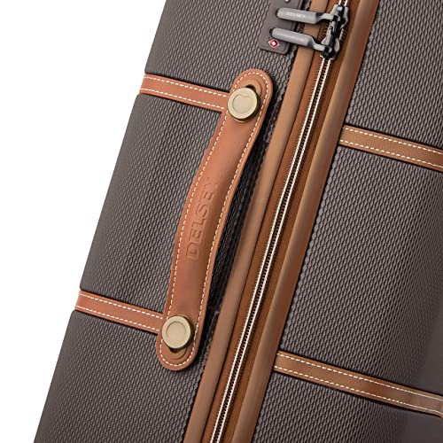 DELSEY PARIS Chatelet Air Hardside Luggage, Spinner Wheels, Chocolate Brown, Carry-on 21 Inch