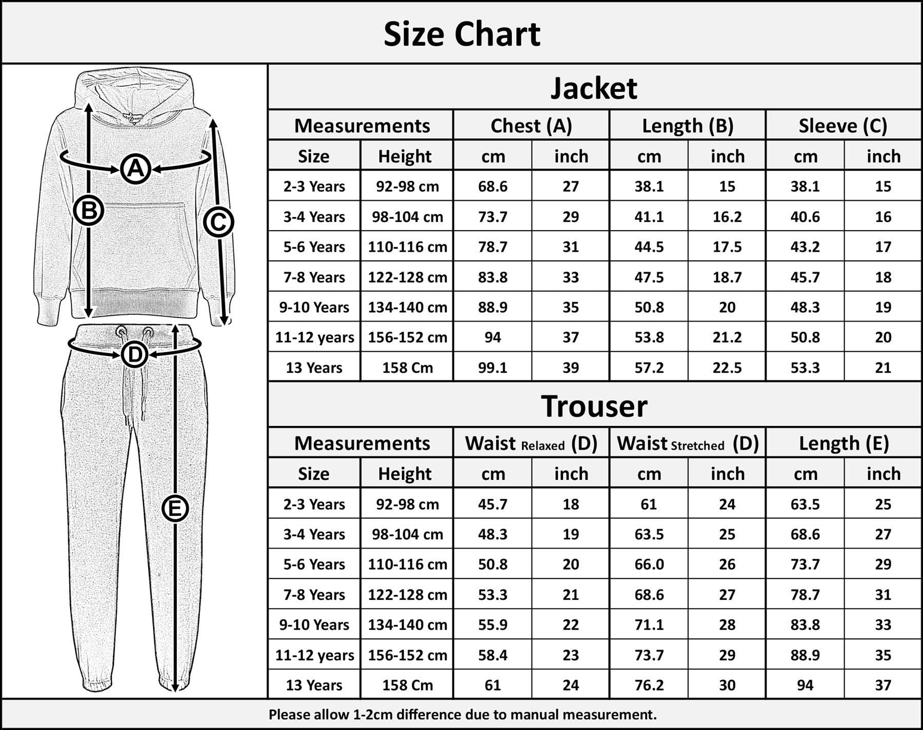 Kids Girls Boys Plain Tracksuit Hooded Hoodie Bottom Jog Suit Joggers 5-13 Years Camo Green