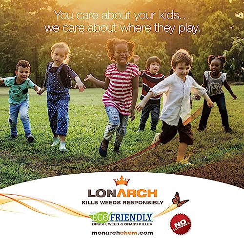 Lonarch Weed & Grass Killer (32 Ounce Concentrate) Eco-Friendly Solution - Safe for Pets, People, and Wildlife…