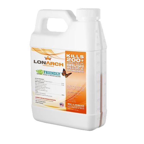 Lonarch Weed & Grass Killer (32 Ounce Concentrate) Eco-Friendly Solution - Safe for Pets, People, and Wildlife…