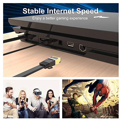 AUCAS Cat 8 Ethernet Cable 50u Gold Plated RJ45 Connectors,32AWG Cat8 Network LAN Cord,High Speed for Gaming, Modem Router, PC,PS4,Xbox,PS4,Xbox(0.5M/1.5FT)