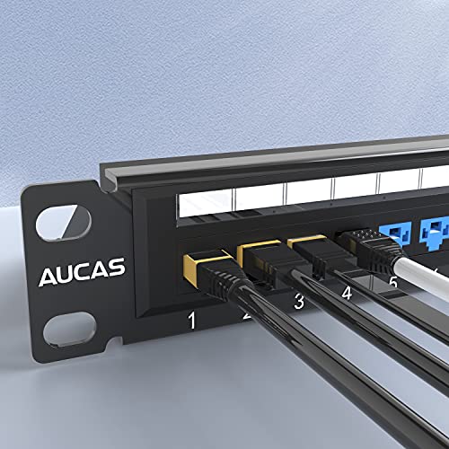 AUCAS Cat 8 Ethernet Cable 50u Gold Plated RJ45 Connectors,32AWG Cat8 Network LAN Cord,High Speed for Gaming, Modem Router, PC,PS4,Xbox,PS4,Xbox(0.5M/1.5FT)