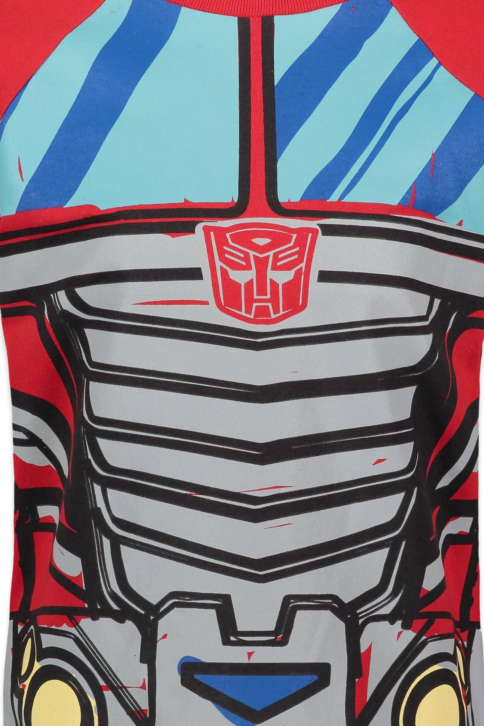 Transformers Optimus Prime Bumblebee Megatron Little Boys 3 Pack Graphic T-Shirts Red/Yellow/Black 7-8