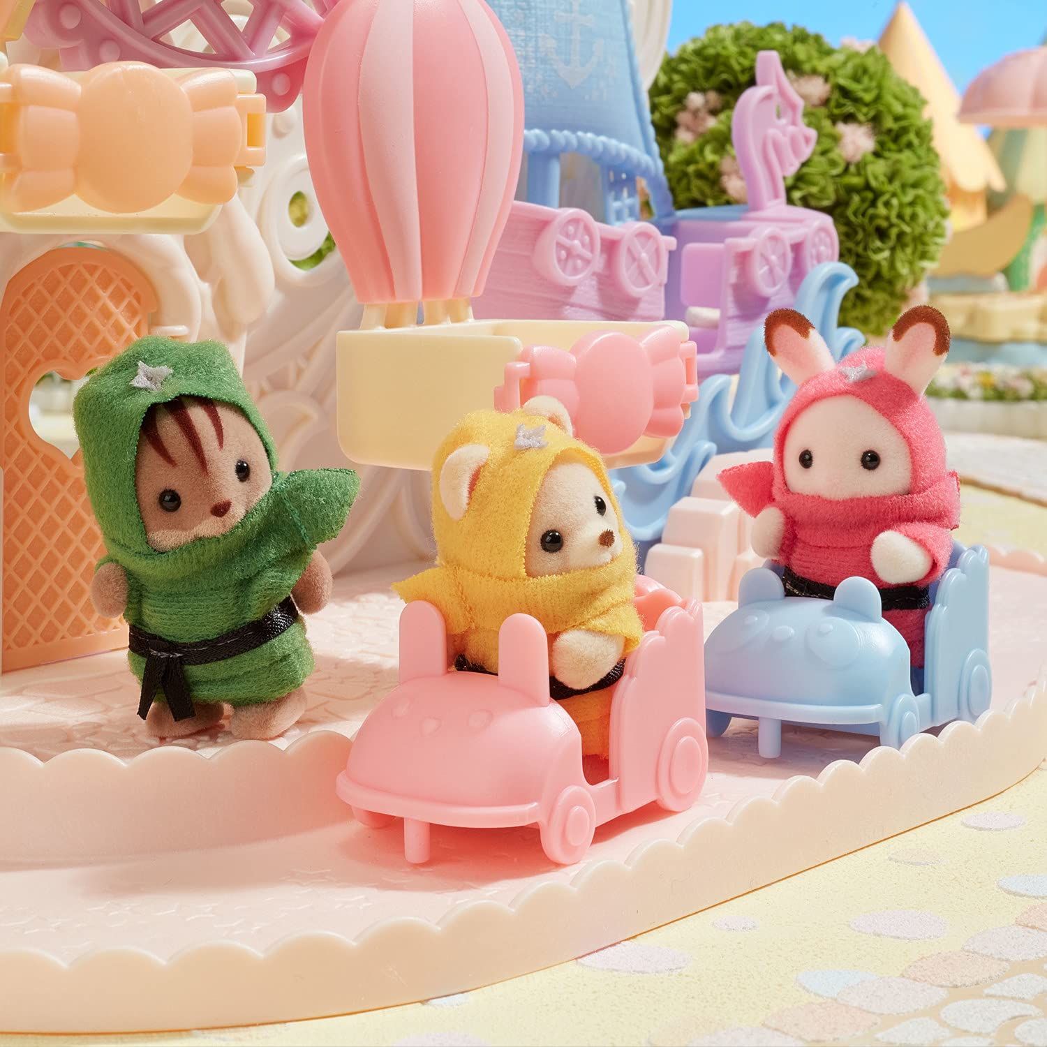 Calico Critters Baby Ninja Trio, Limited Edition Set of 3 Collectible Doll Figures in Ninja Outfits