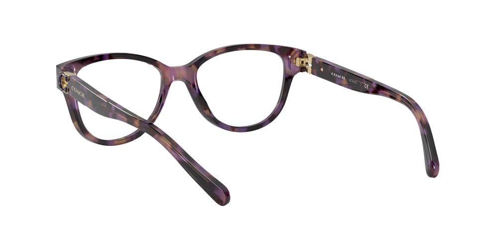 Coach HC6153 Prescription Eyewear Frames, Purple Tortoise/Demo Lens, 51 mm