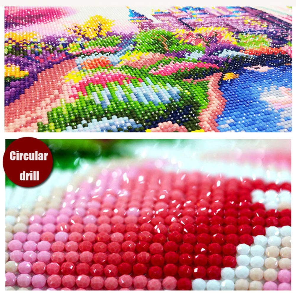 Diamond Painting Kits for Adults, DIY 5D Round Full Drill Art Perfect for Relaxation and Home Wall Decor(12x16inch)
