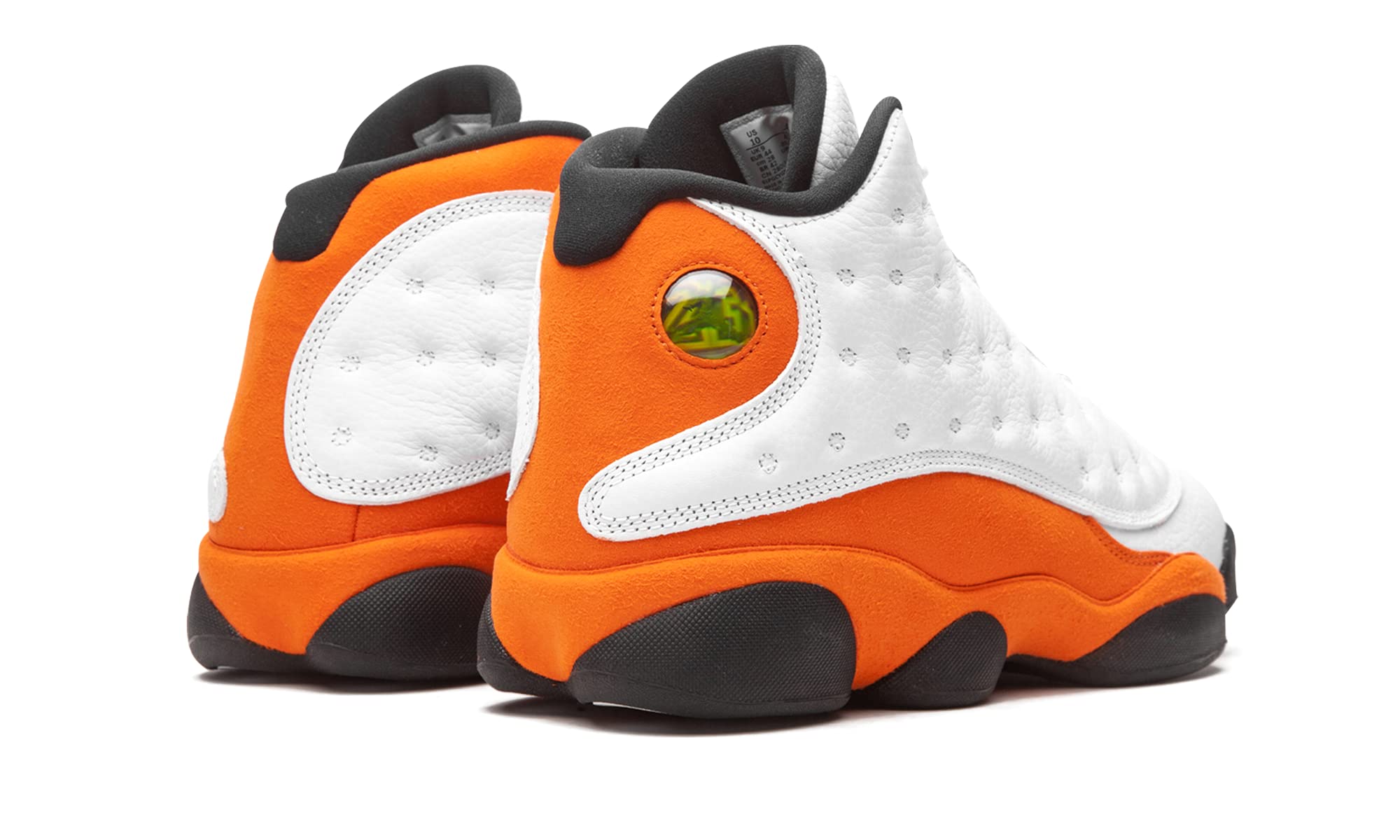 Nike Men's Air Jordan 13 Retro Starfish, White/Black/Starfish, 12