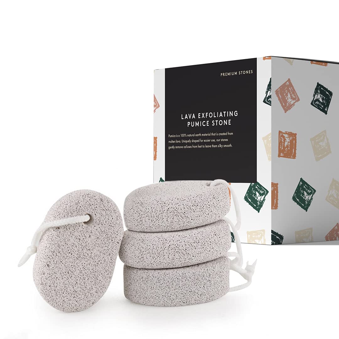 Jogi Life - (4pc) All Natural Pumice Stones | HARD Callus Remover | Premium Foot Filer Exfoliator to Remove Dead Skin |
