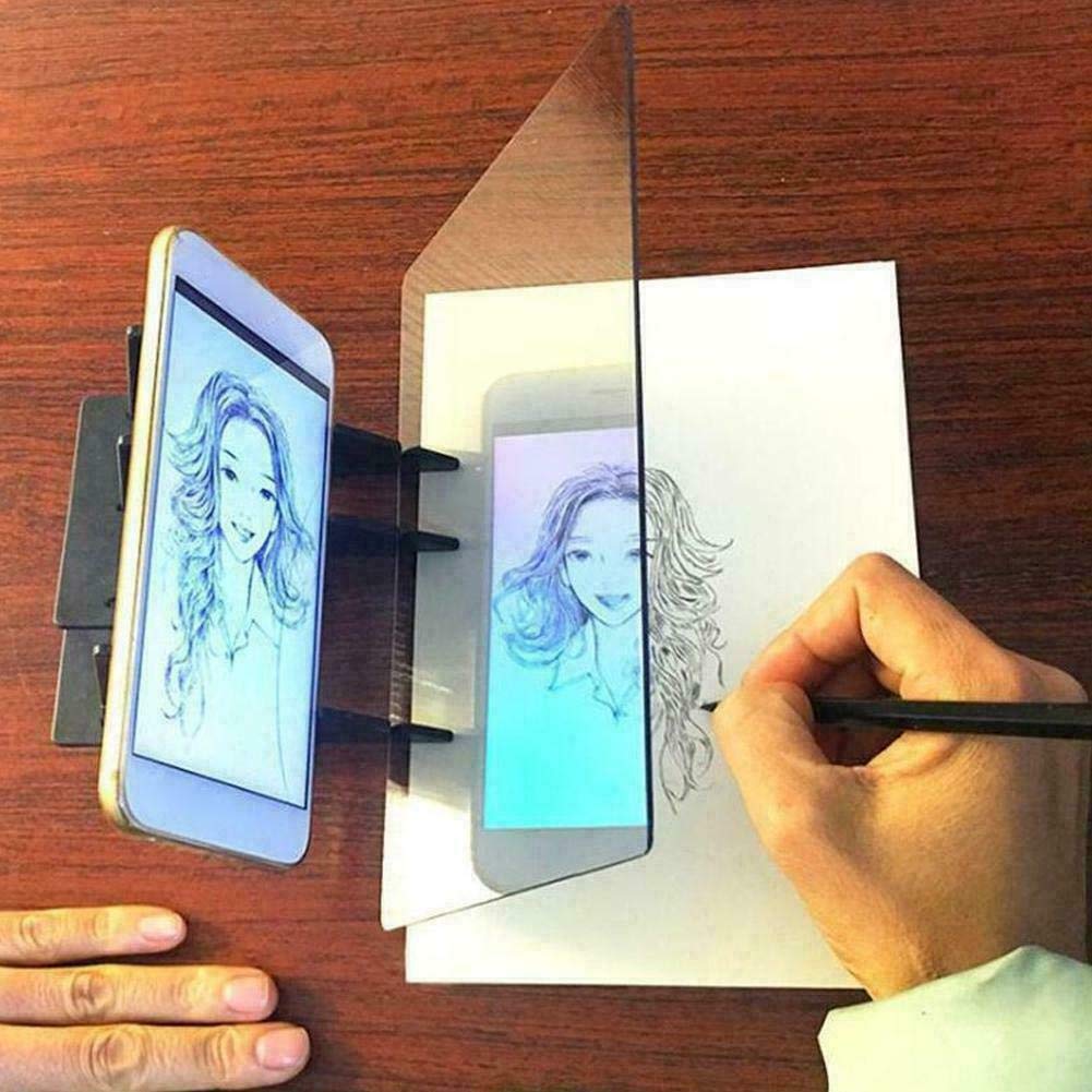 Optical Drawing Board Sketch Wizard Easy Tracing Drawing Sketch Drawing Board Optical Tracing Board Art Easy Drawing Sketching Tool for Students Artists Beginners Drawing Projector Painting Board