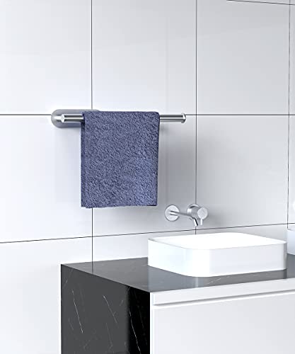 Paper Towel Holder Wall Mount-Adhesive or Drilling Stainless Steel Paper Towel Holder Under Cabinet Mount for Kitchen Bathroom (Silver)