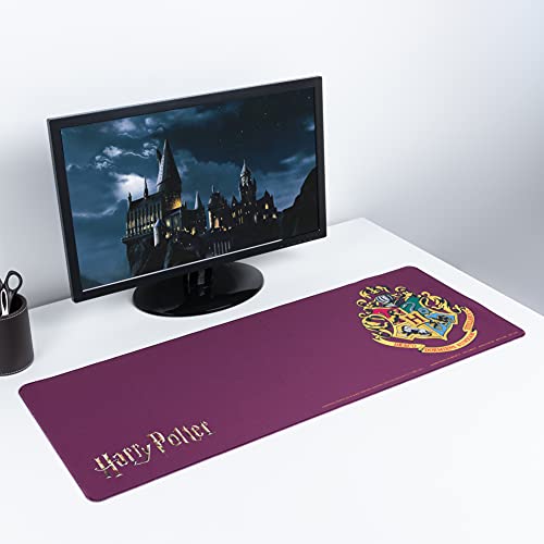 Paladone Harry Potter Hogwarts Crest Large Gaming Mouse Pad for Desk Keyboard Mousepad Non-Slip