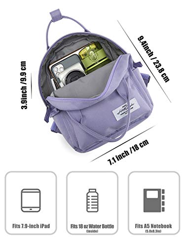 HotStyle 8811s Extra Mini Backpack Purse Little Bag Cute for Girls, Lavender