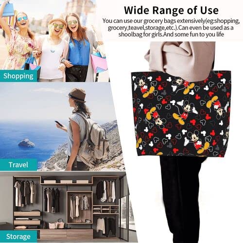 mi#c-k-e-y mouse Tote Bag Large Shoulder Bag Casual Reusable Handbag For Women Sling Bag Shopping Grocery Work