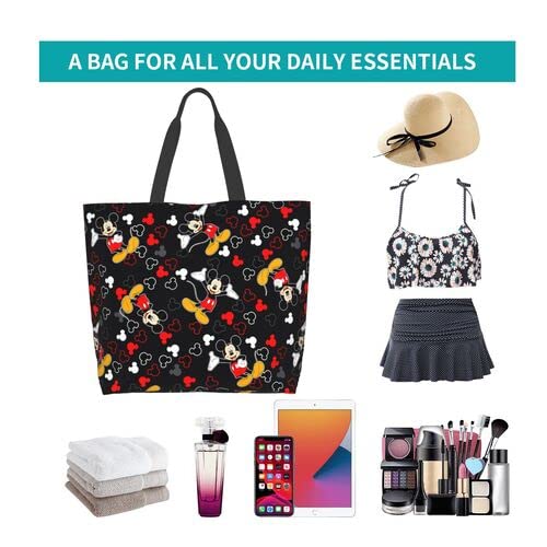 mi#c-k-e-y mouse Tote Bag Large Shoulder Bag Casual Reusable Handbag For Women Sling Bag Shopping Grocery Work