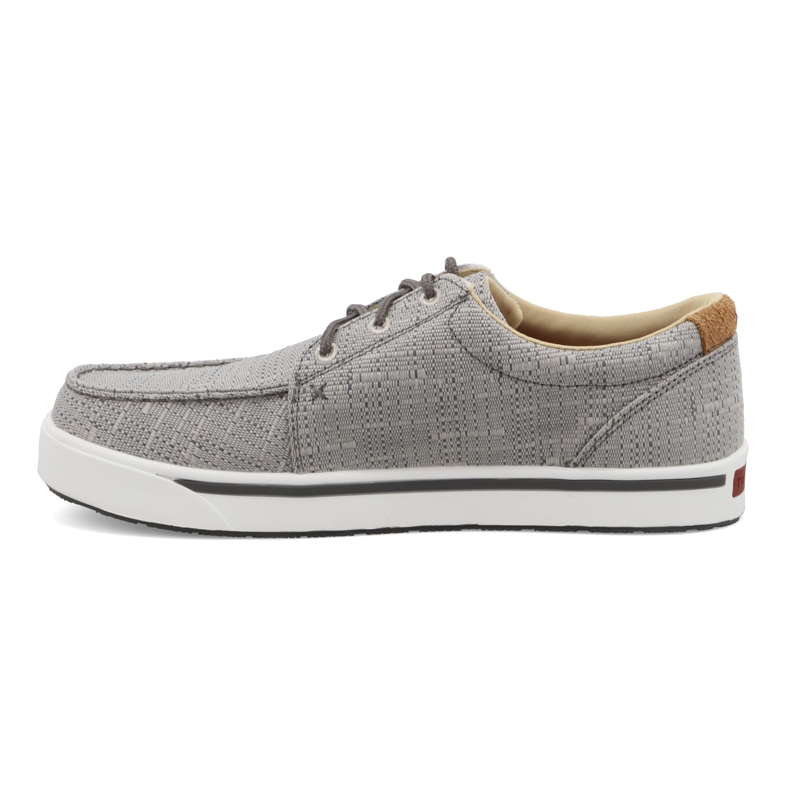 Twisted X Men's Work Kicks, Moc Toe Nano Toe, Light Grey, 12 M