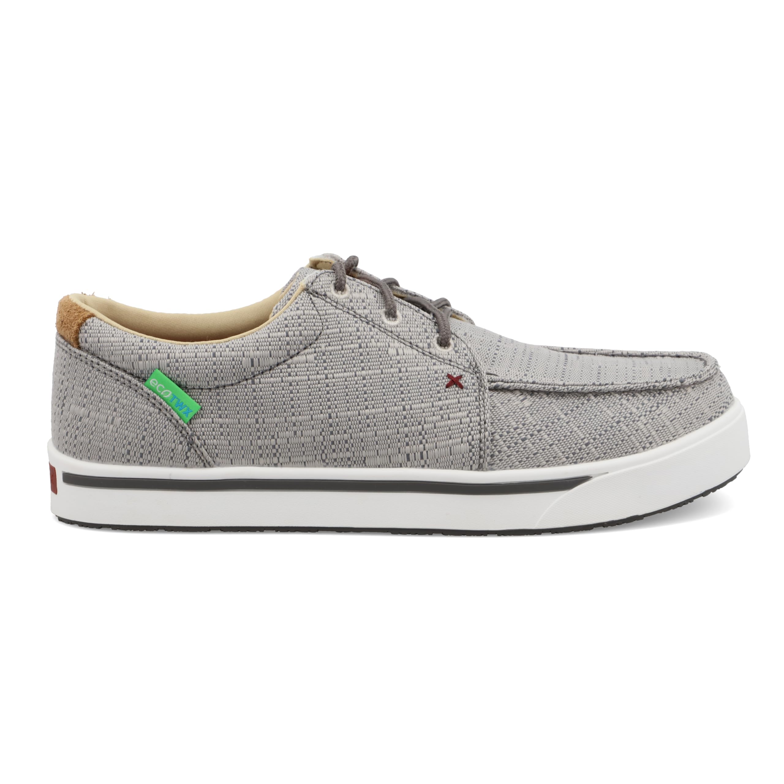 Twisted X Men's Work Kicks, Moc Toe Nano Toe, Light Grey, 12 M