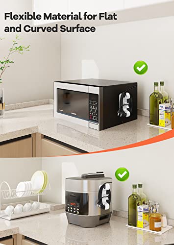 Cord Organizer for Small Kitchen Appliances: 10 Pack Upgraded Cord Wrapper Cord Holder with Reusable Cable Ties, Power Cord Keeper Stick on Mixer, Blender, Coffee Maker, Pressure Cooker and Air Fryer