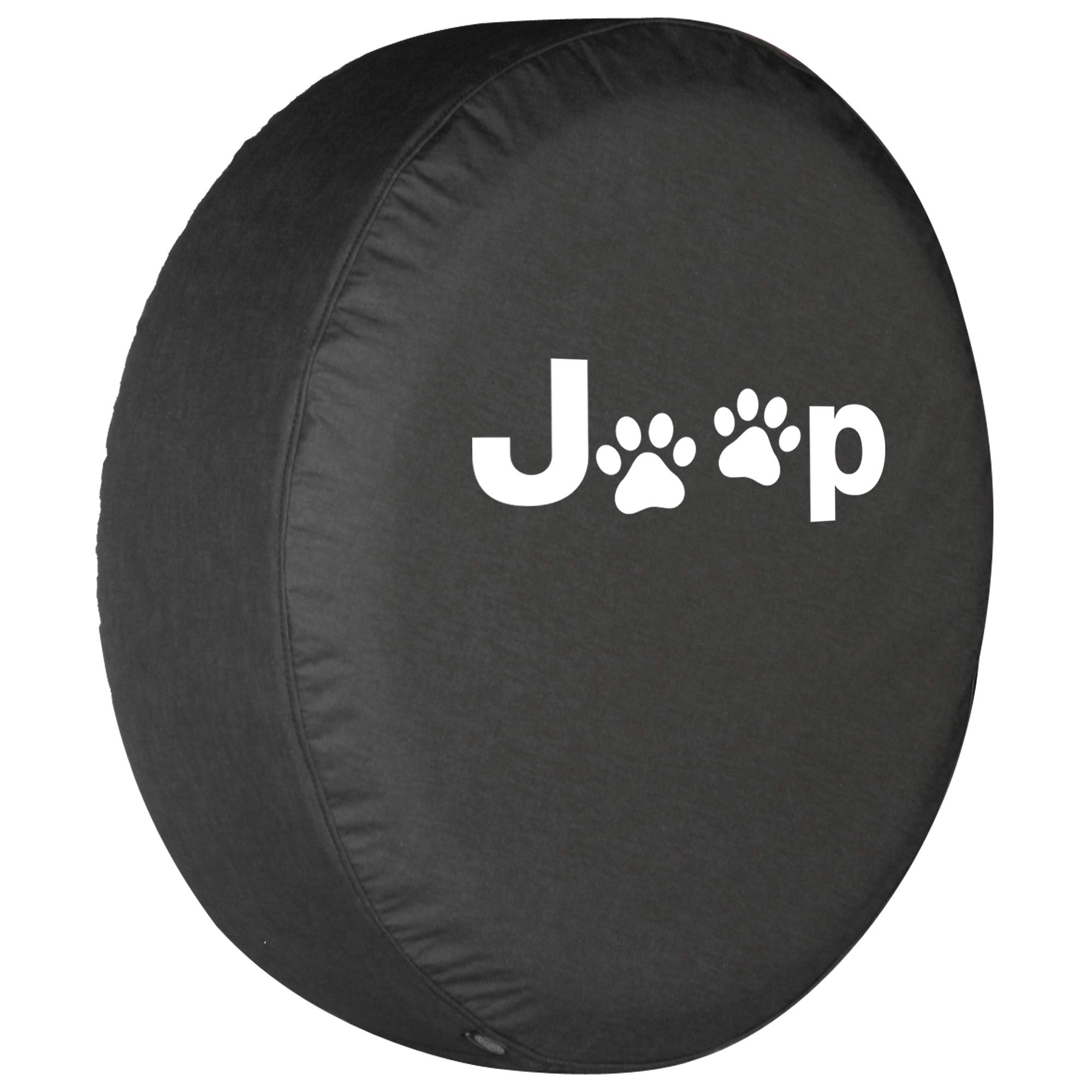 Boomerang® - 35" Soft Tire Cover Compatible with Jeep® Wrangler JK (2006-2018) - Dog Paw Prints