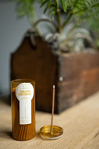 Paddywax Candles Haze Collection Incense Sticks in Glass Jar, 100-Piece, Tobacco Patchouli