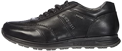 bugatti Men's Low-Top Sneakers, Black, 10.5 Wide