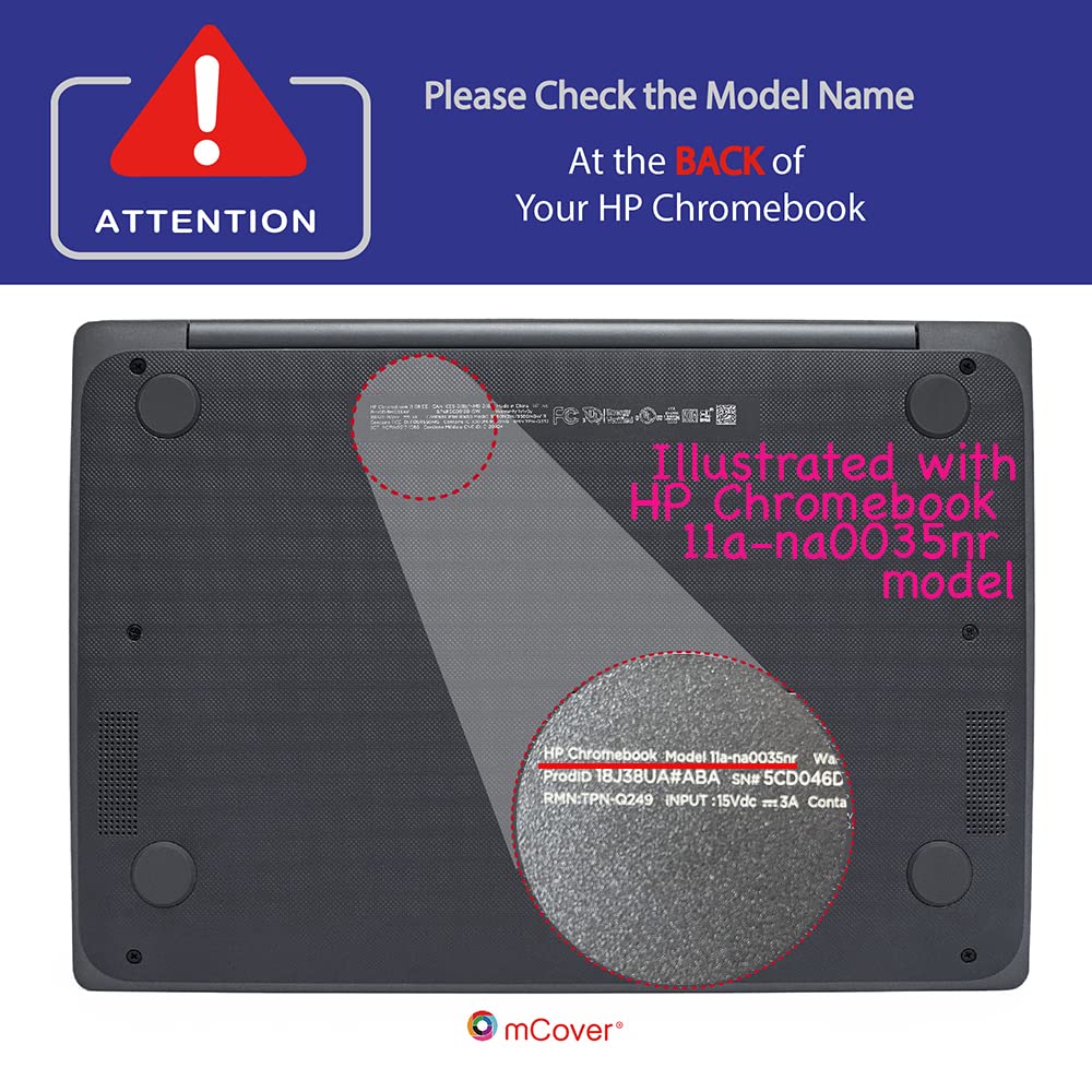 mCover Case Compatible for 2020~2022 11.6" HP Chromebook 11a-NAxxxx Series laptops ONLY (NOT Fitting Any Other HP Models) - Black