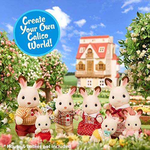 Calico Critters Triplets Care Set - Dollhouse Playset with 3 Hopscotch Rabbit Figures & Accessories Included