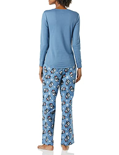 Amazon Essentials Disney | Marvel | Star Wars Women's Flannel Pajama Sleep Sets, Nightmare Santa Jack - Womens, X-Large