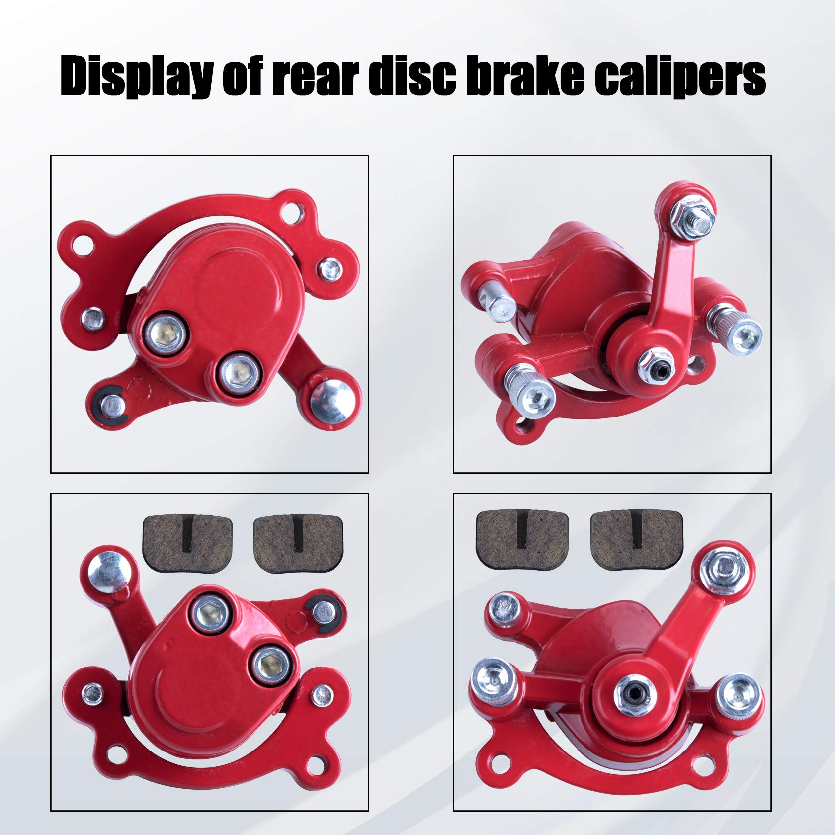 MWMNUN Rear Disc Brake Caliper with Brake Pads Replacement Compatible with Baja Doodlebug Dirtbug 97cc 2.8HP DB30 Kids Mini Dirt Pocket Bike Electric Razor MX500 33cc