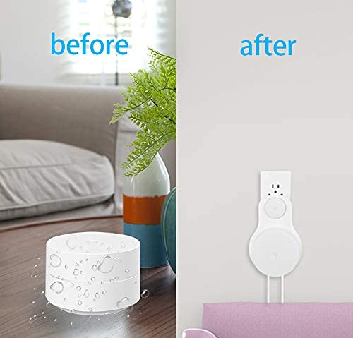 Koroao Outlet Wall Mount Holder for Google WiFi [2020 Model] - No Tools Required and No Cord Clutter Easy Moved Holder Bracket Compatible with for Google Mesh WiFi Route(1-Pack)