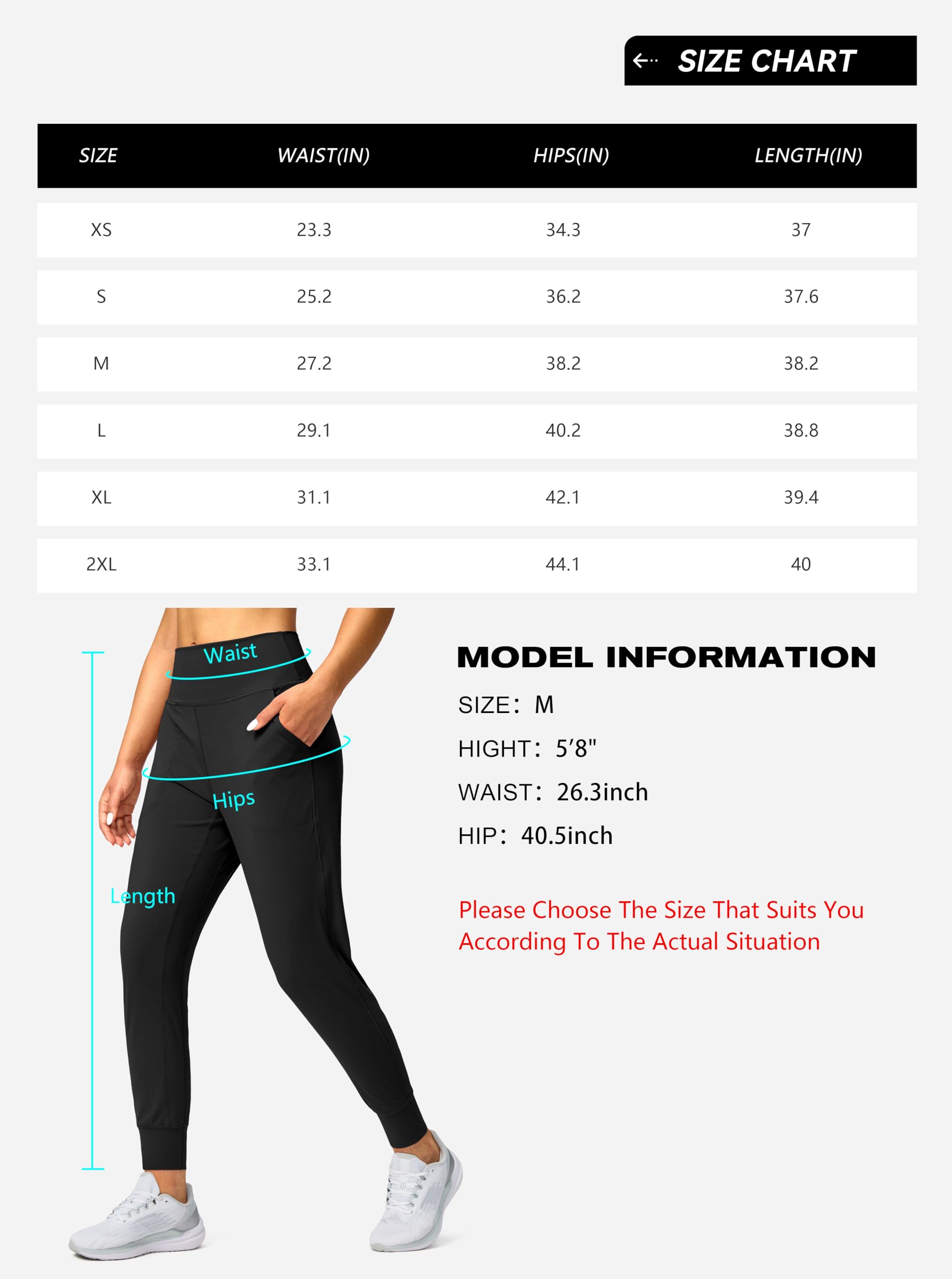G Gradual Women's Joggers High Waisted Yoga Pants with Pockets Loose Leggings for Women Workout, Athletic, Lounge (Light Grey, Small)