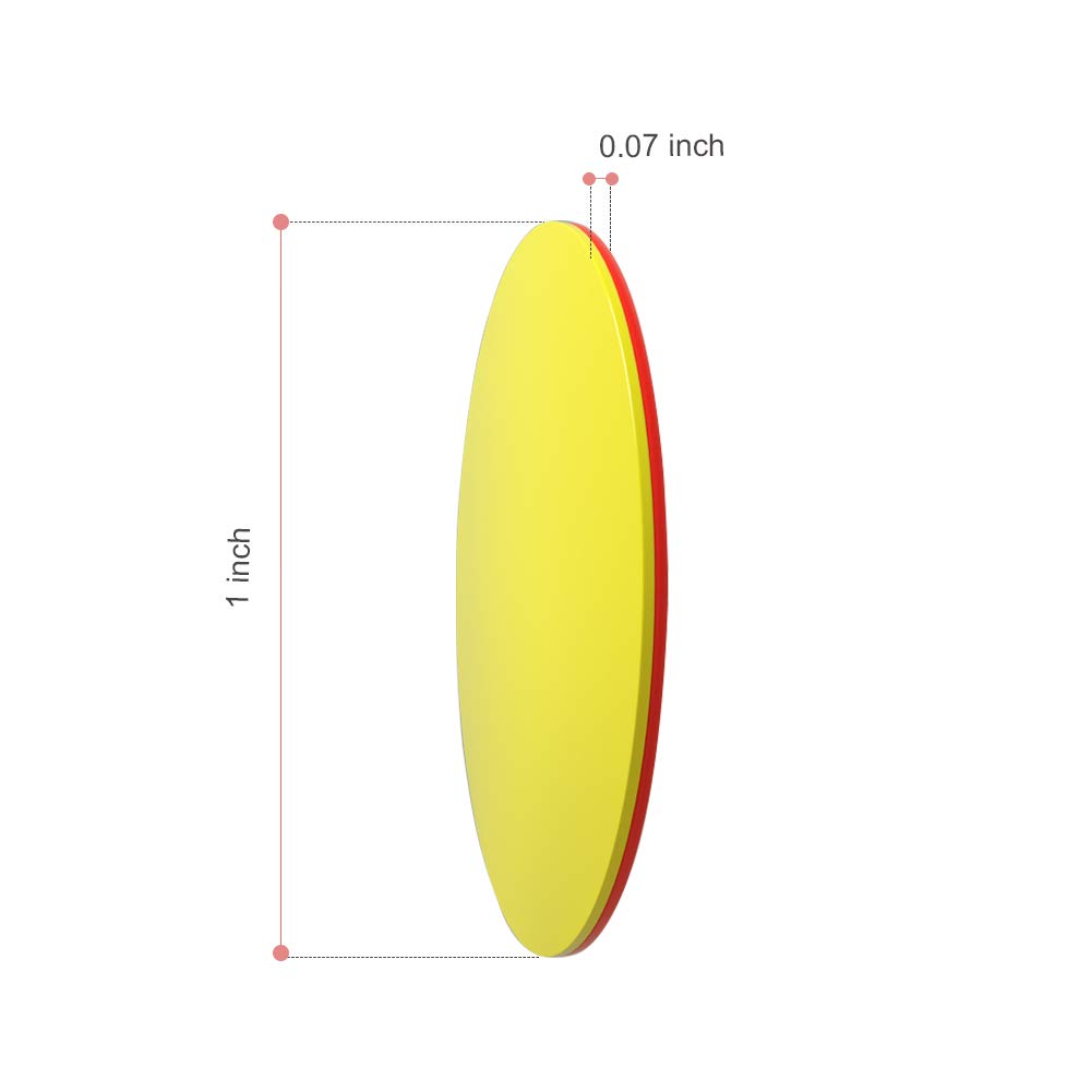 TOMMYHOME Plastic Two-Color Counter,Red/Yellow,Educational Equipment, Math Classroom Supplies, let Children Learn Mathematics Better(Pack of 200)
