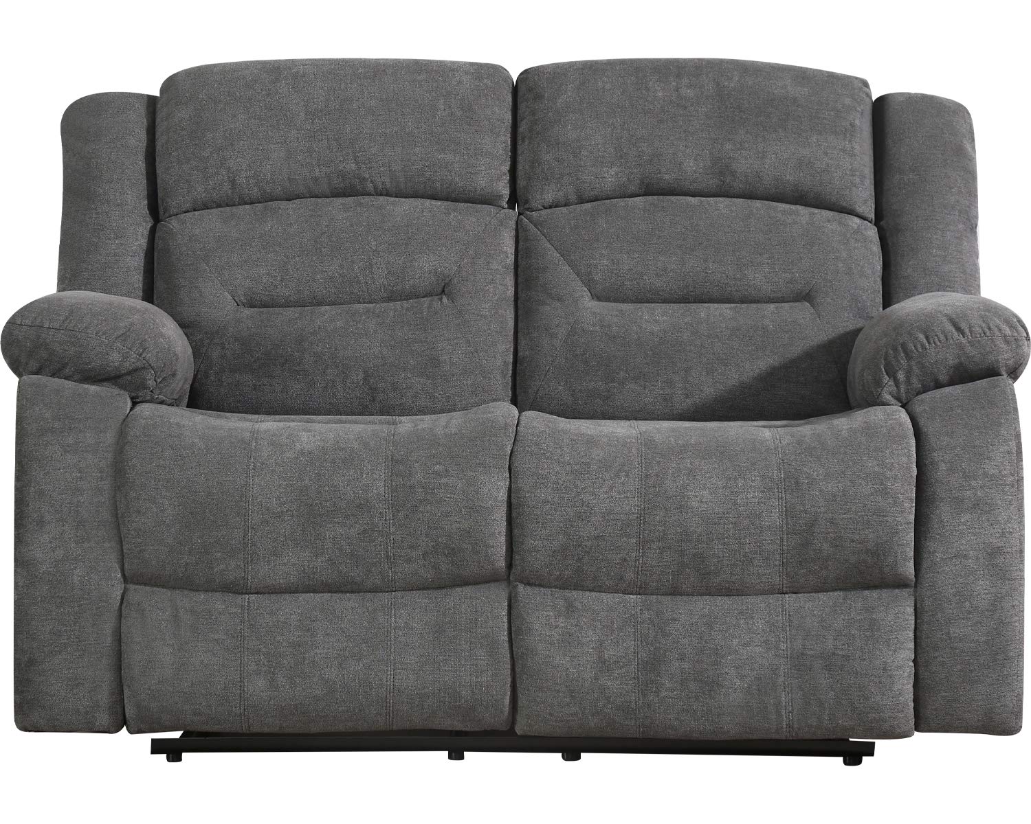 FDW Recliner Sofa Set Sectional Sofa for Living Room Home Theater Seating Reclining Couch Sofa Manual Recliner Motion for Home Furniture (Grey, Love Seat)