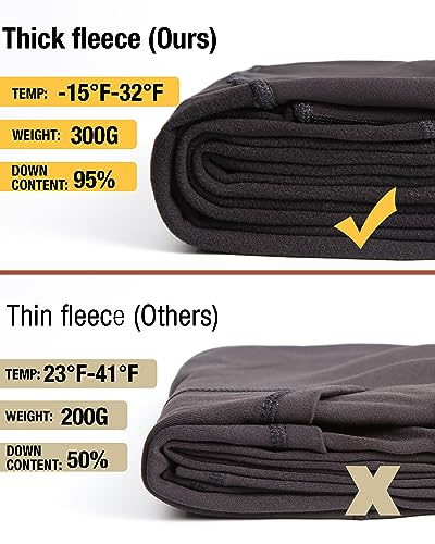 CHRLEISURE Fleece Lined Leggings Women with Pockets - Winter Warm Thermal Thick Tights High Waisted Yoga Pants(Black, XL)