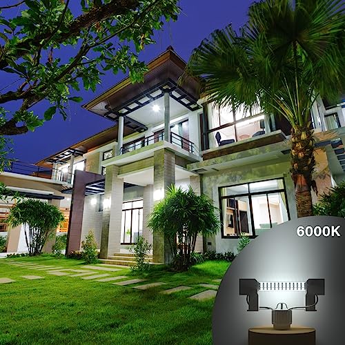 Lustaled R7s LED Bulb 118mm 10W 1300LM Day Light 6000K 110-130V J118 J Type Linear Double Ended 100W Halogen Equivalent for Floodlight Landscape (2 Pack Not Dimmable)